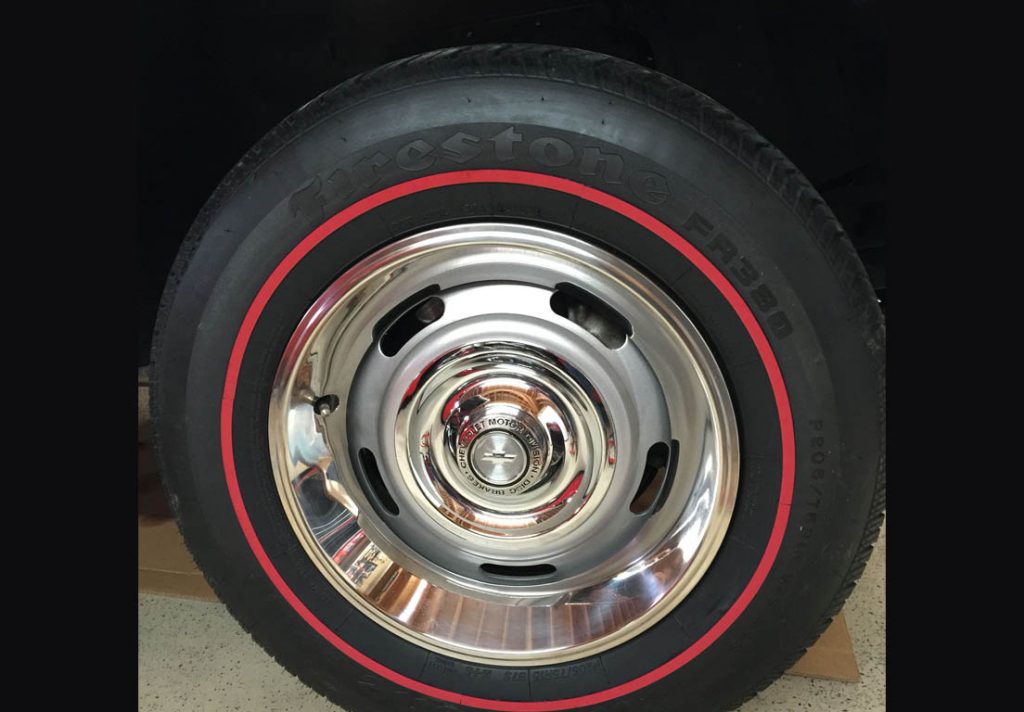 Vintage Red Line Walls - TireStickers New Zealand