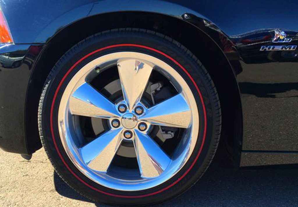 Vintage Red Line Walls - TireStickers New Zealand