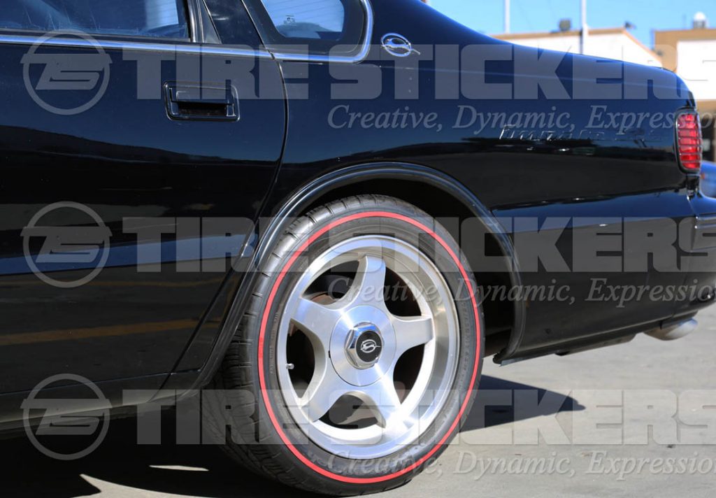 Vintage Red Line Walls - TireStickers New Zealand