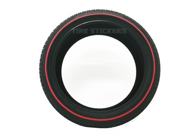 Vintage Red Line Walls - TireStickers New Zealand