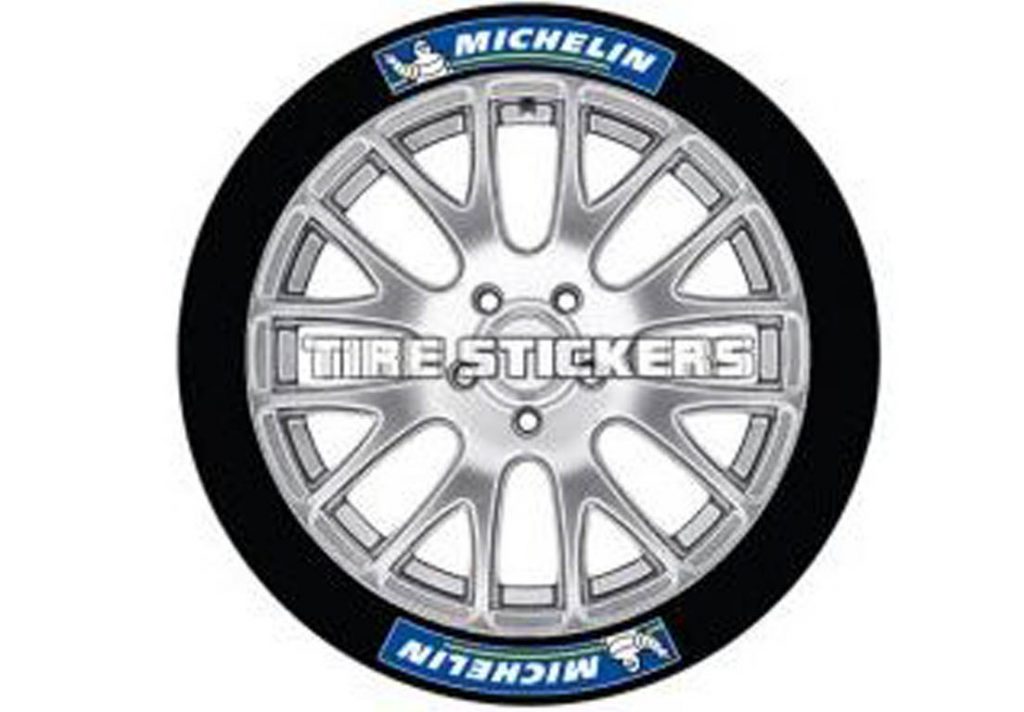 Michelin Tire Stickers – Blue and White Michelin Tire Lettering Design ...