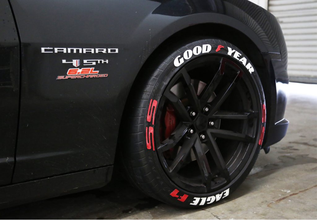 Top and Bottom Text On Tires - TireStickers New Zealand