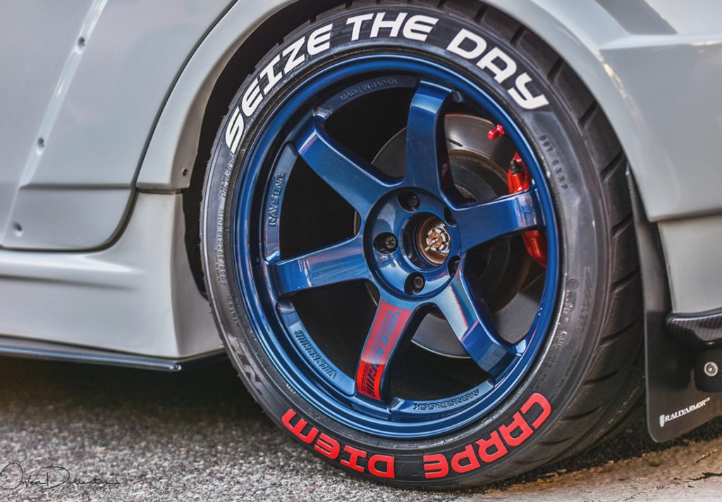 Top and Bottom Text On Tires - TireStickers New Zealand