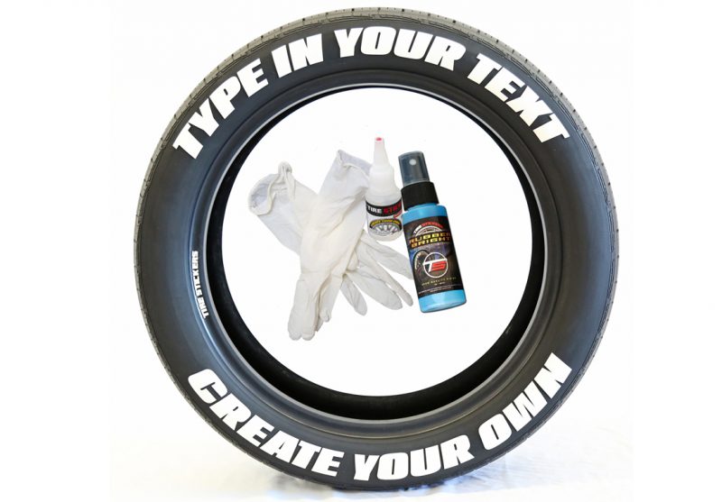 Top and Bottom Text On Tires - TireStickers New Zealand